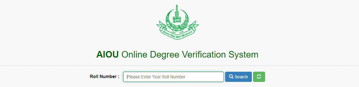 AIOU Online Degree Tracking System - Dts.aiou.edu.pk